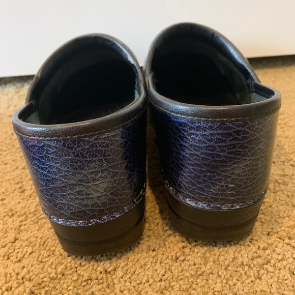 Dansko | Shoes | Blue Metallic Dansko Clogs | Poshmark